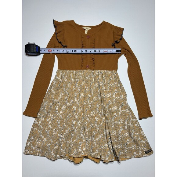 Matilda Jane | Dresses | Matilda Jane Girls Dress Size 4 Mustard Floral ...